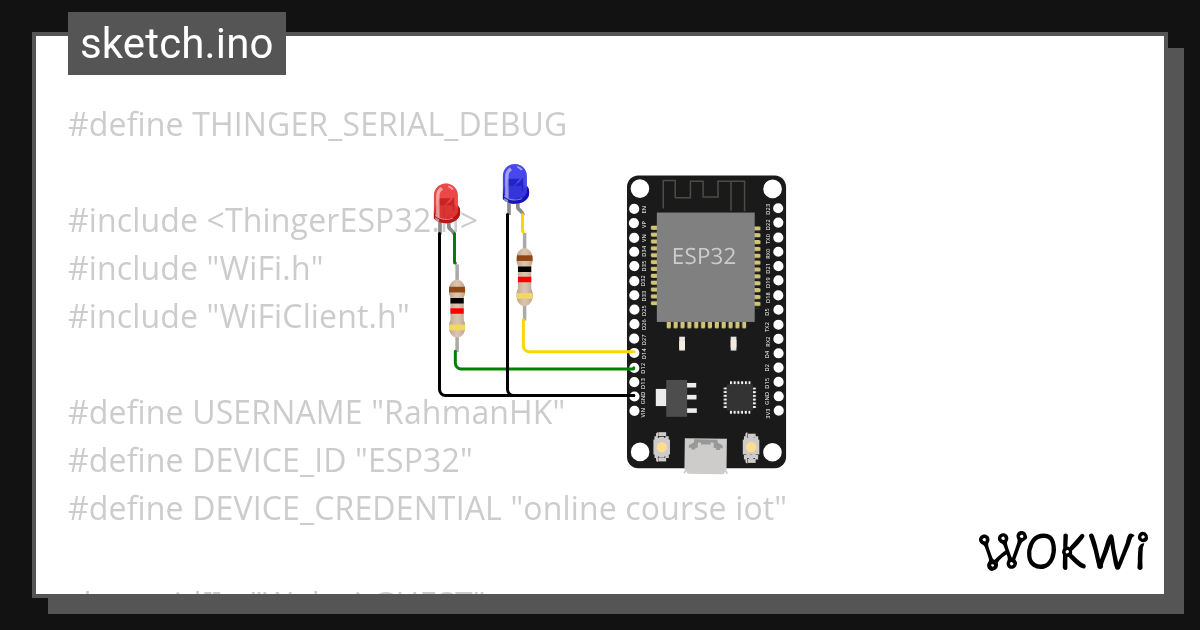 Wokwi - Online ESP32, STM32, Arduino Simulator