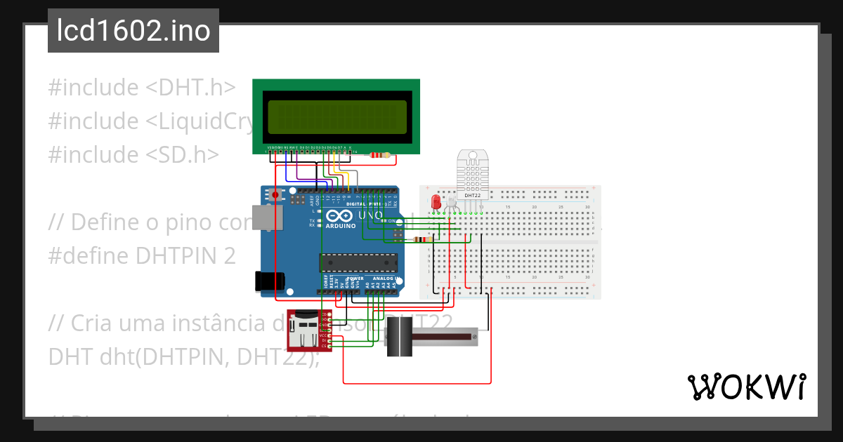 lcd1602.ino copy - Wokwi ESP32, STM32, Arduino Simulator