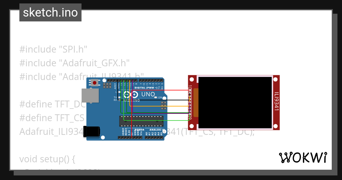 WiFlux Screens - Wokwi ESP32, STM32, Arduino Simulator