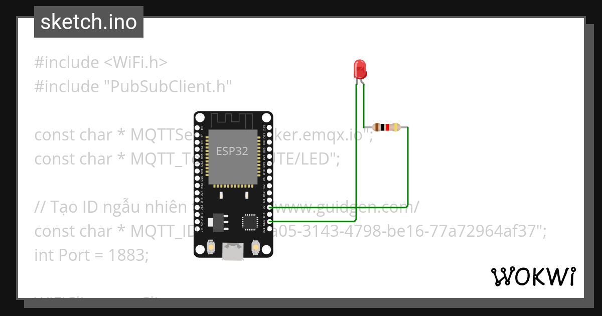 Vi du 3 - Wokwi ESP32, STM32, Arduino Simulator