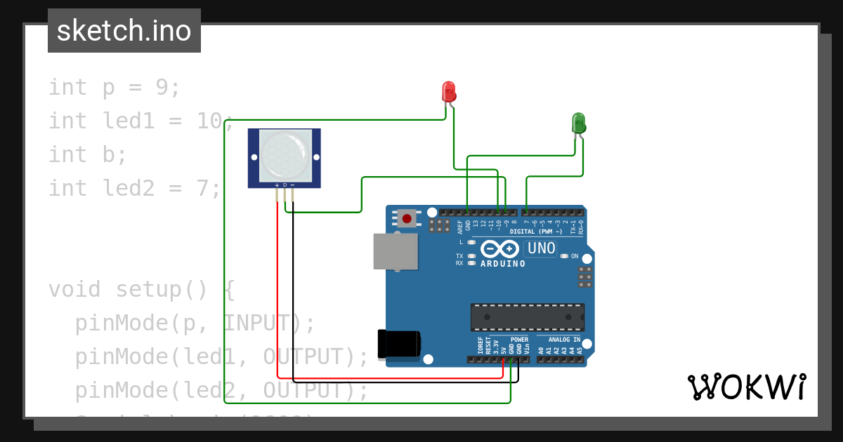 Pir Sensor Wokwi Esp32 Stm32 Arduino Simulator 3406