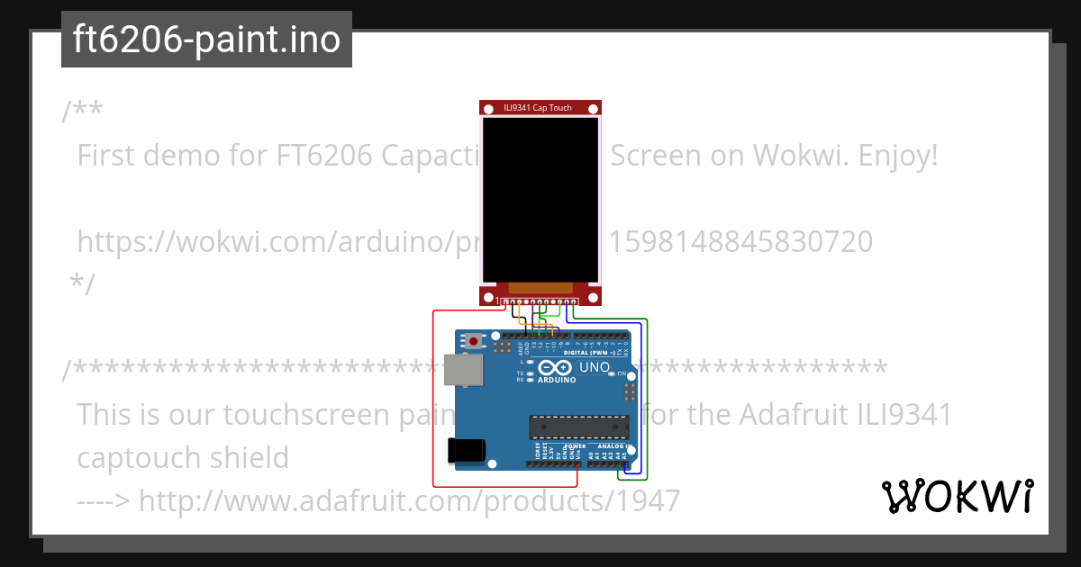 ft6206-paint.ino copy - Wokwi ESP32, STM32, Arduino Simulator