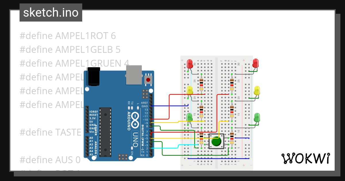 Ampel copy - Wokwi ESP32, STM32, Arduino Simulator