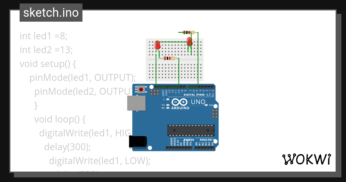 Traffic Light Wokwi Esp32 Stm32 Arduino Simulator 