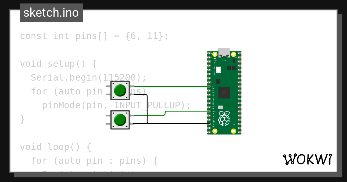 Monitor Array Of Pins Wokwi Esp32 Stm32 Arduino Simulator 8395