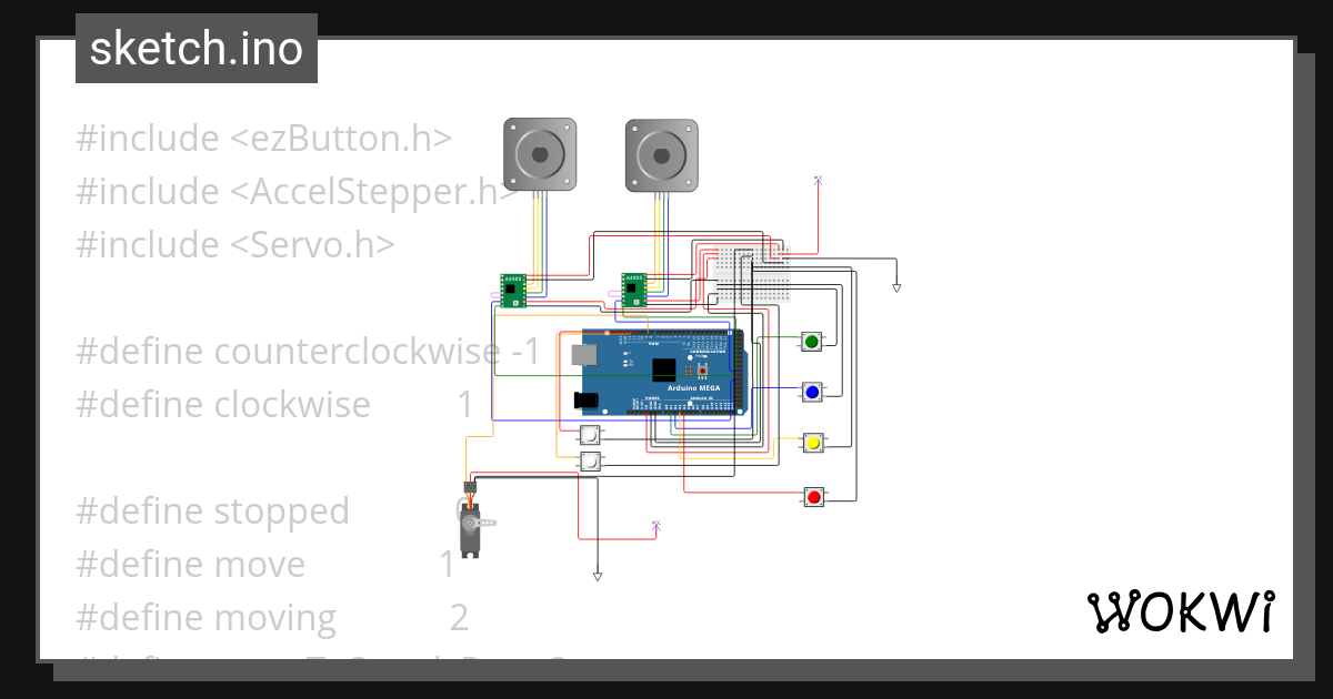 Painting Robot - Wokwi ESP32, STM32, Arduino Simulator