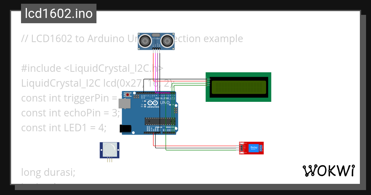 lcd1602.ino - Wokwi ESP32, STM32, Arduino Simulator