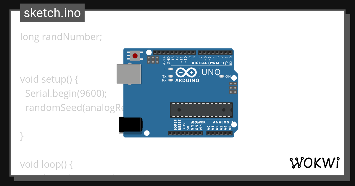 rand number - Wokwi ESP32, STM32, Arduino Simulator