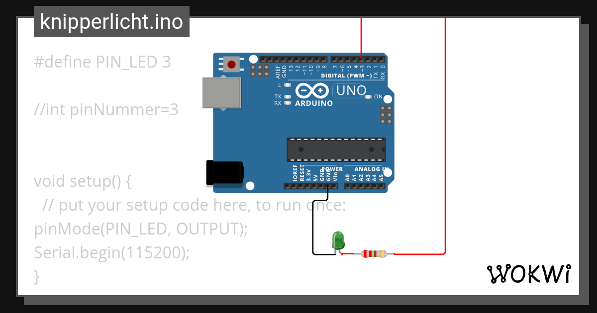 Knipperlicht - Wokwi ESP32, STM32, Arduino Simulator Knipperlicht - Wokwi ESP32, STM32, Arduino Simulator