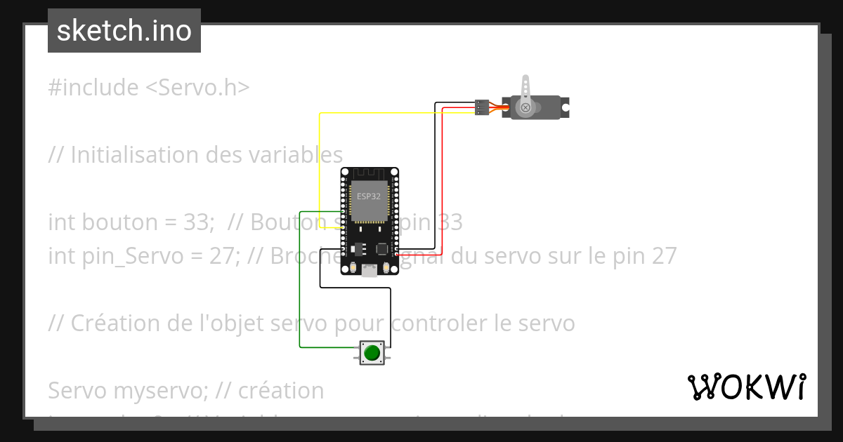 Rampe led pour moniteur - Wokwi ESP32, STM32, Arduino Simulator