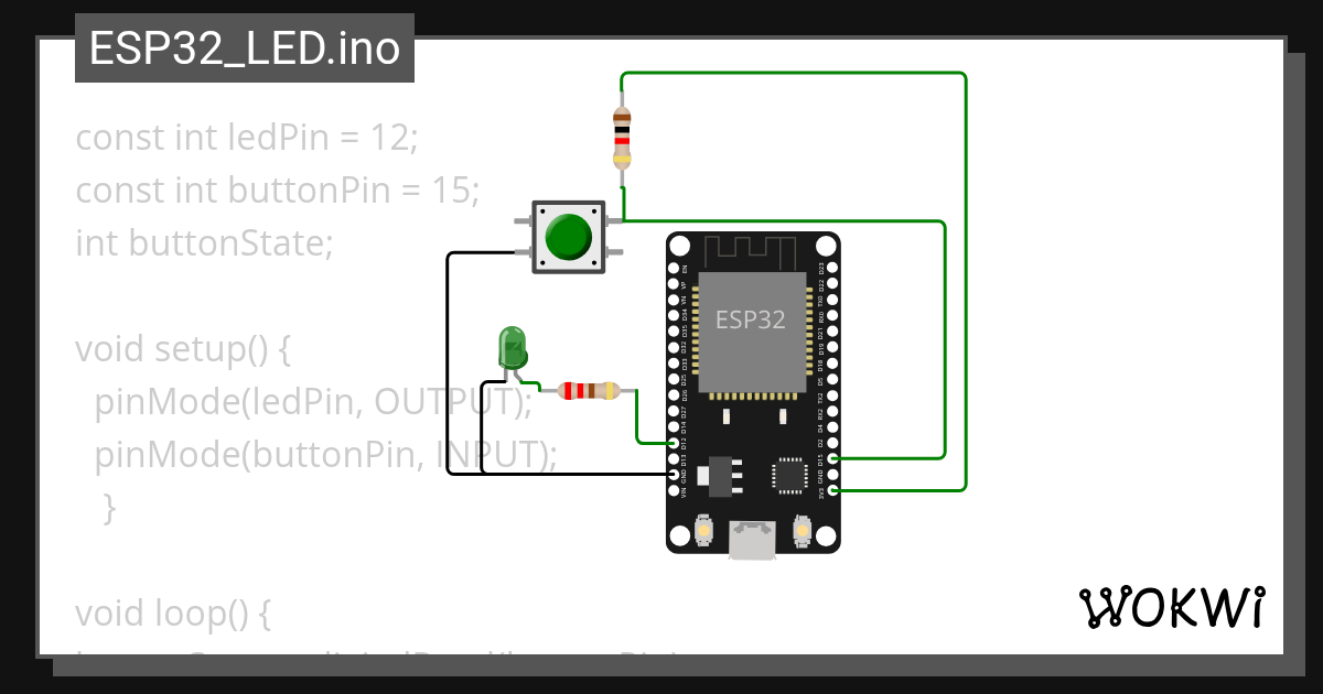 ESP32_LED_SW - Wokwi ESP32, STM32, Arduino Simulator