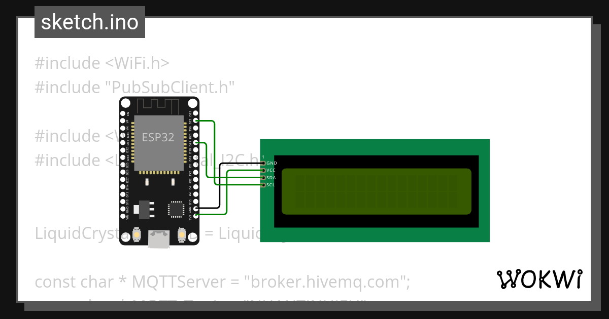 LCD_WEB - Wokwi ESP32, STM32, Arduino Simulator