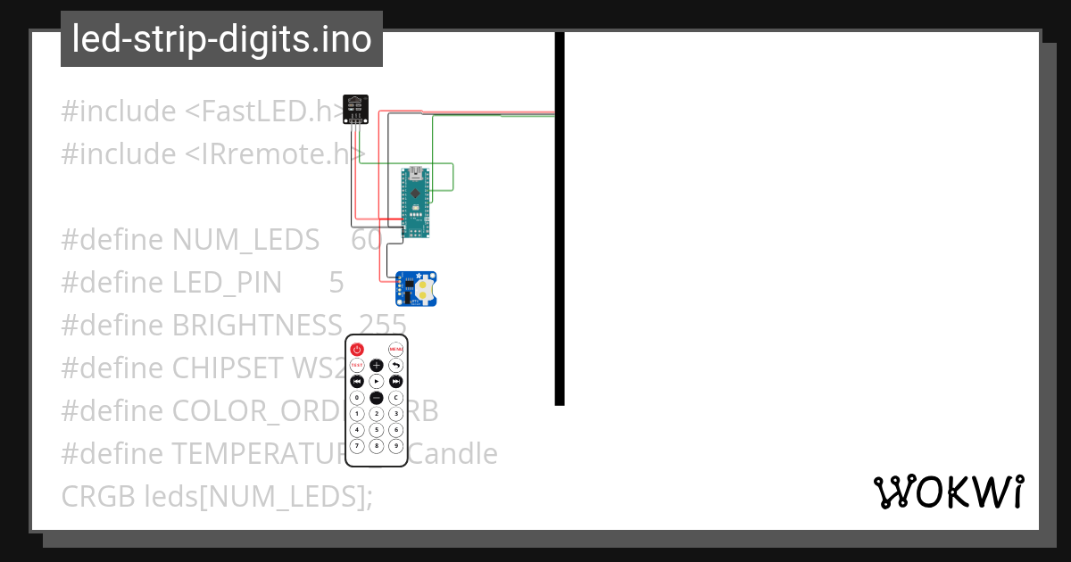 led-strip-digits.ino copy - Wokwi ESP32, STM32, Arduino Simulator