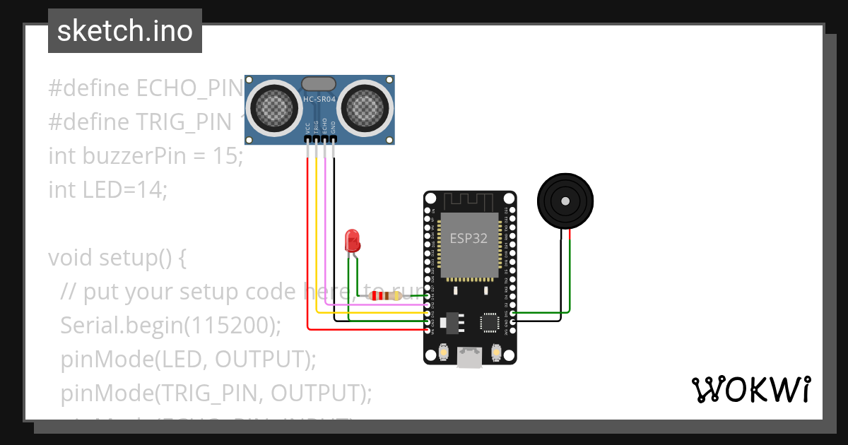 US_LED_BUZ.ino copy - Wokwi ESP32, STM32, Arduino Simulator