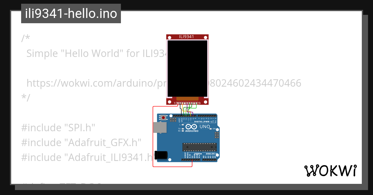 ili9341-hello.ino copy - Wokwi ESP32, STM32, Arduino Simulator