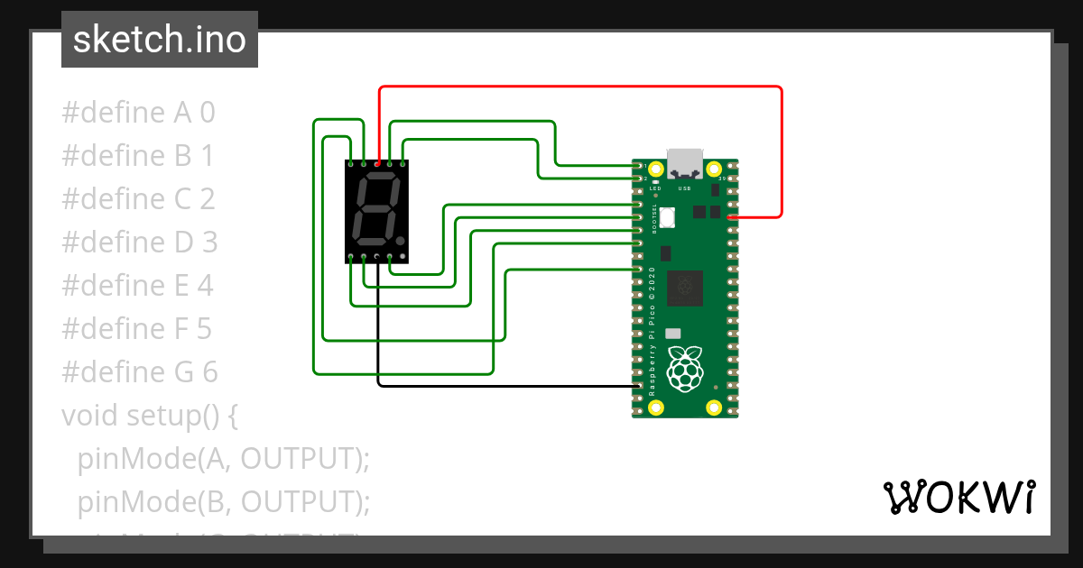 7 Segment Wokwi Esp32 Stm32 Arduino Simulator 6683