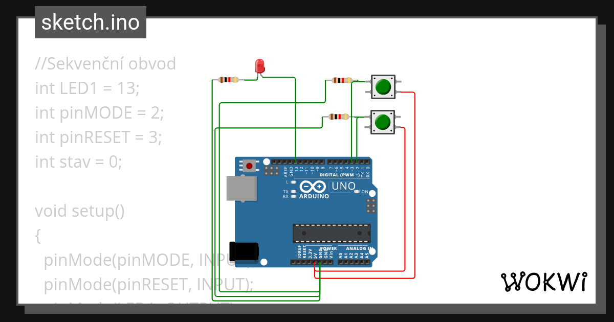 Sekvence MODE copy - Wokwi ESP32, STM32, Arduino Simulator