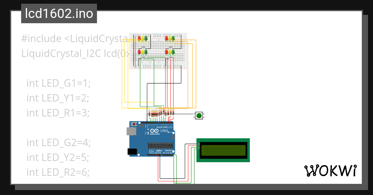 lcd1602.ino copy - Wokwi ESP32, STM32, Arduino Simulator