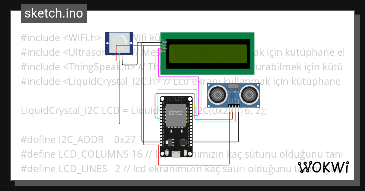 Park Takip - Wokwi ESP32, STM32, Arduino Simulator