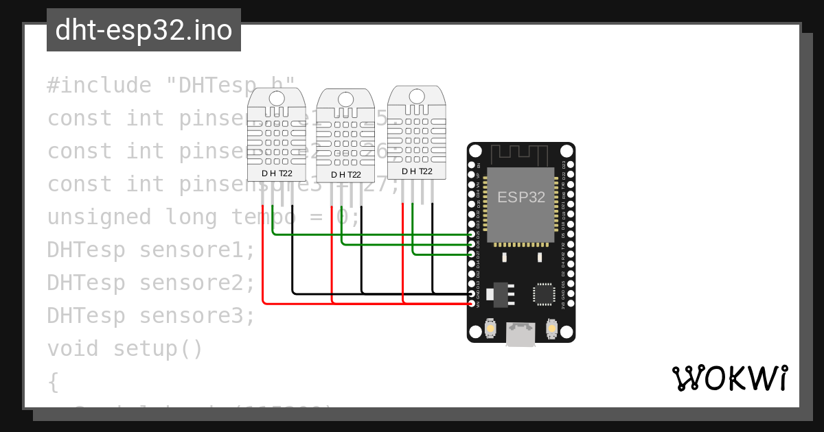 Sensori Temperatura Esp32 Wokwi Esp32 Stm32 Arduino Simulator 9035