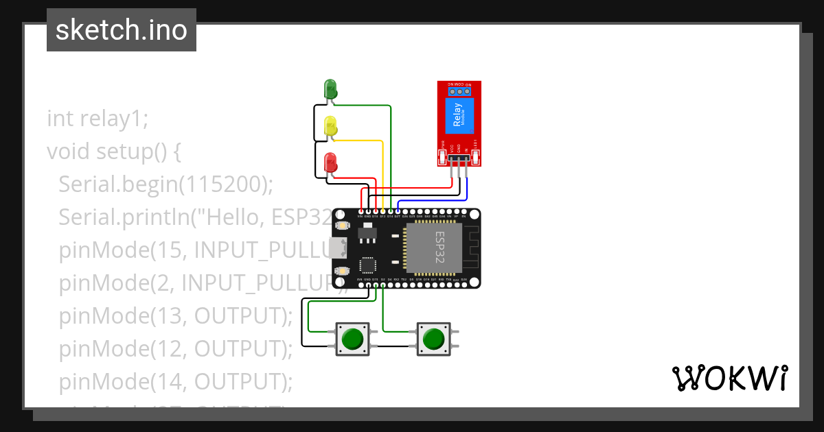 work9.1 - Wokwi ESP32, STM32, Arduino Simulator