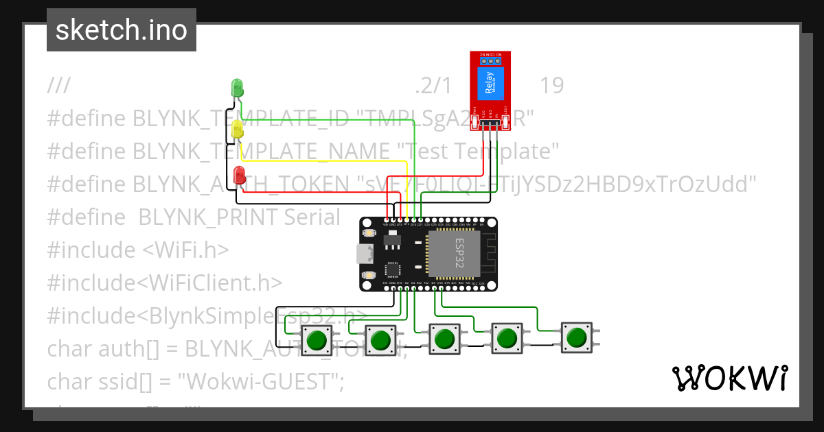 Work 9 - Wokwi ESP32, STM32, Arduino Simulator