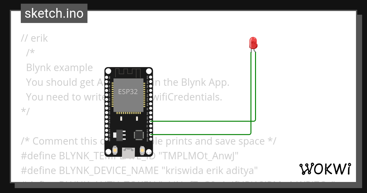 BYLINK CLOUD - Wokwi ESP32, STM32, Arduino Simulator