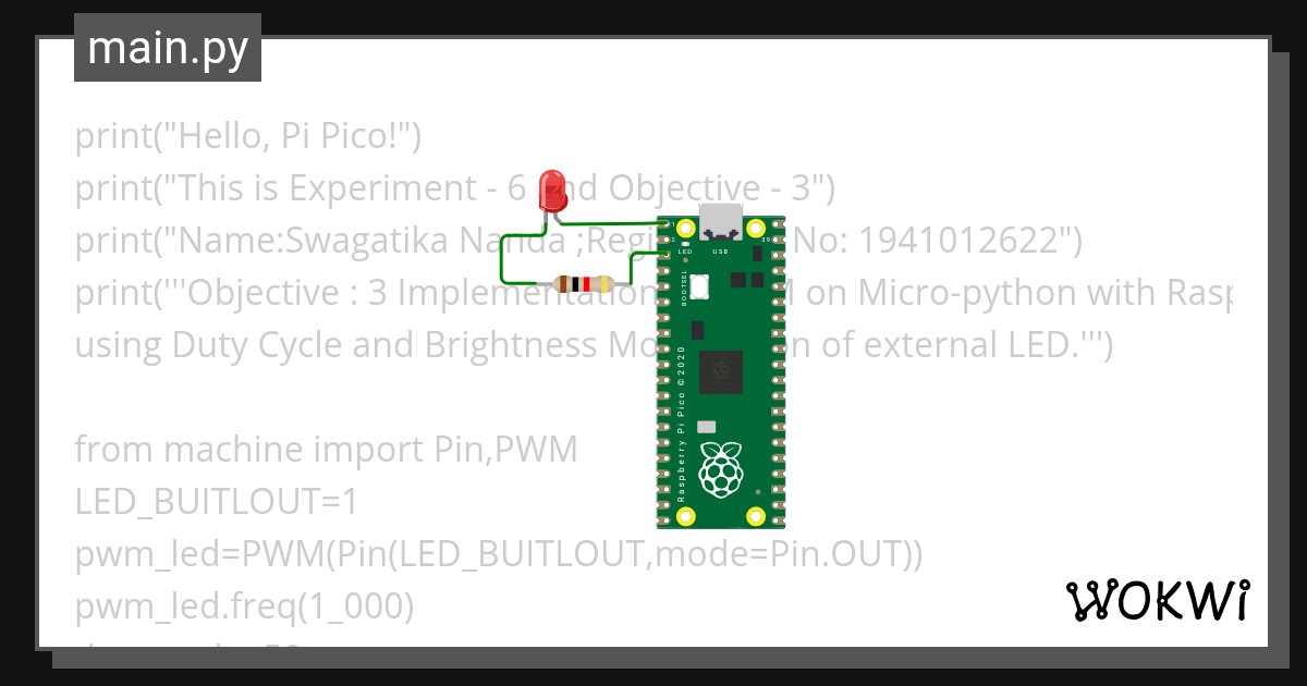 obj 3 exp6 - Wokwi ESP32, STM32, Arduino Simulator