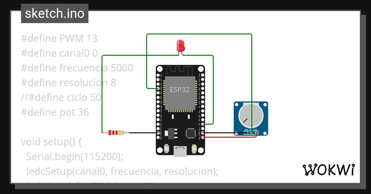 Práctica 32 Wokwi Esp32 Stm32 Arduino Simulator 9145