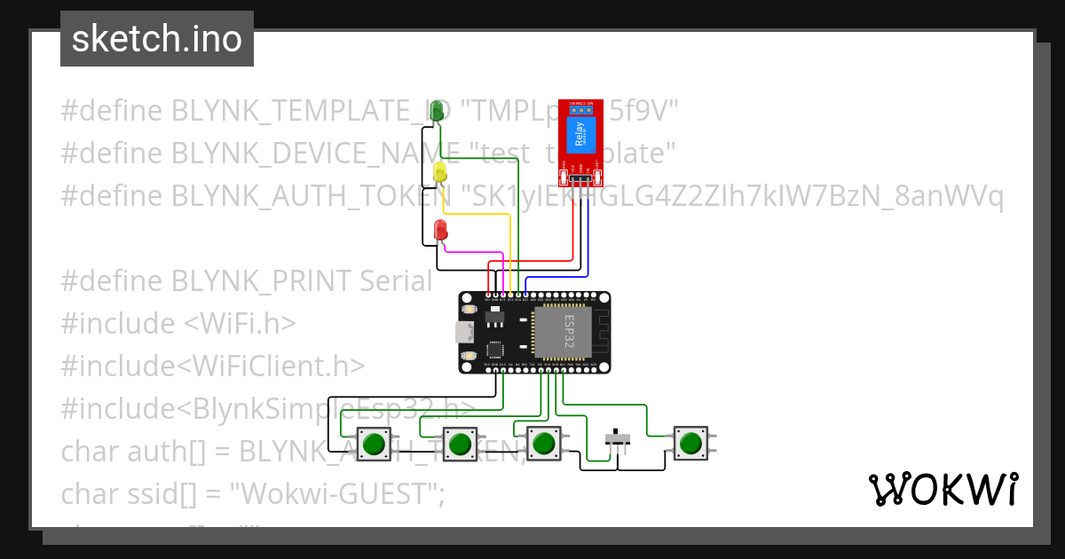 Work10 - Wokwi ESP32, STM32, Arduino Simulator