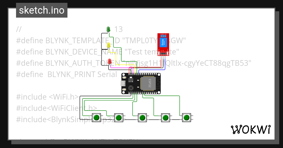 work 9 - Wokwi ESP32, STM32, Arduino Simulator