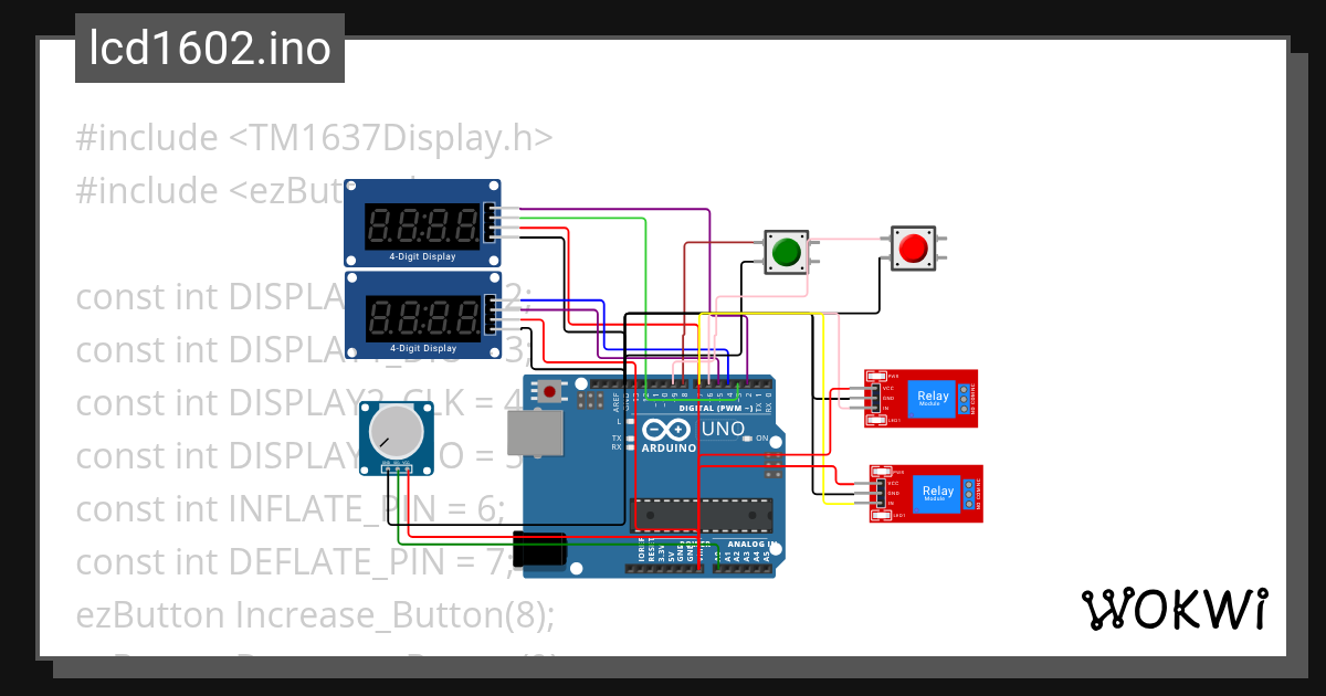lcd1602.ino copy - Wokwi ESP32, STM32, Arduino Simulator