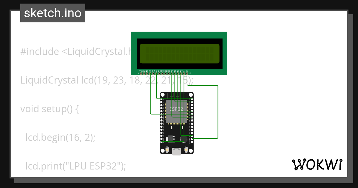 name lcd copy - Wokwi ESP32, STM32, Arduino Simulator name lcd copy - Wokwi ESP32, STM32, Arduino Simulator