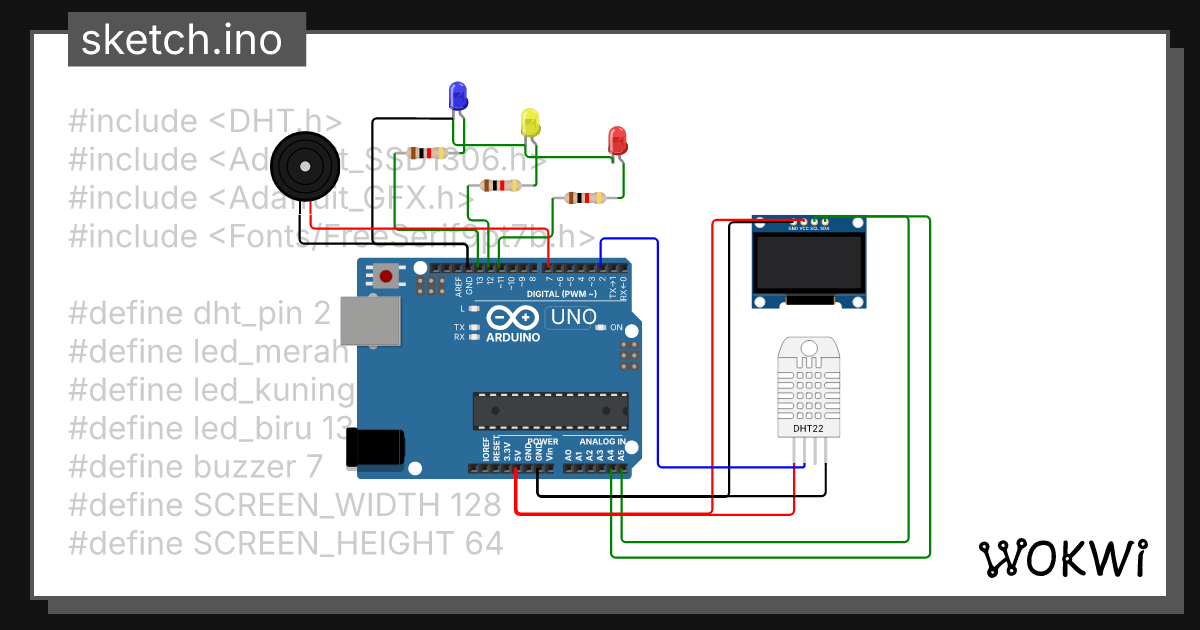 sensor suhu - Wokwi ESP32, STM32, Arduino Simulator