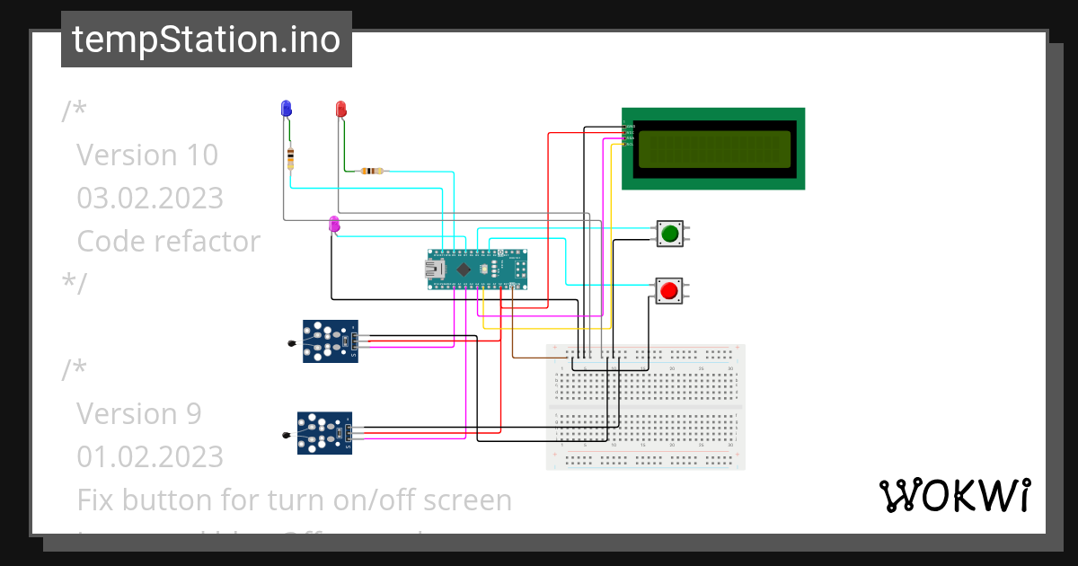tempStation_nano_v3.ino - Wokwi ESP32, STM32, Arduino Simulator