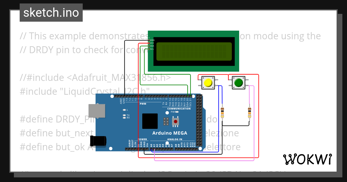 Termometro universale - Wokwi ESP32, STM32, Arduino Simulator