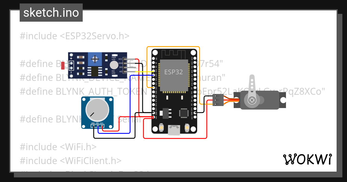 Smart Jemuran Wokwi Esp32 Stm32 Arduino Simulator 
