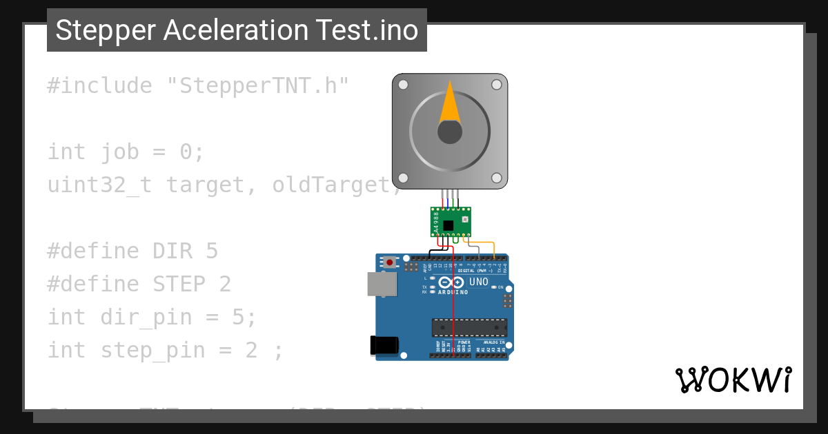 Stepper Aceleration Test Wokwi Esp32 Stm32 Arduino Simulator 2435
