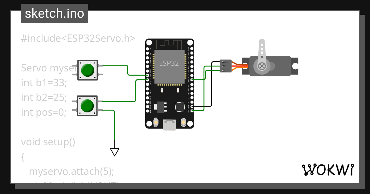 servo - Wokwi ESP32, STM32, Arduino Simulator