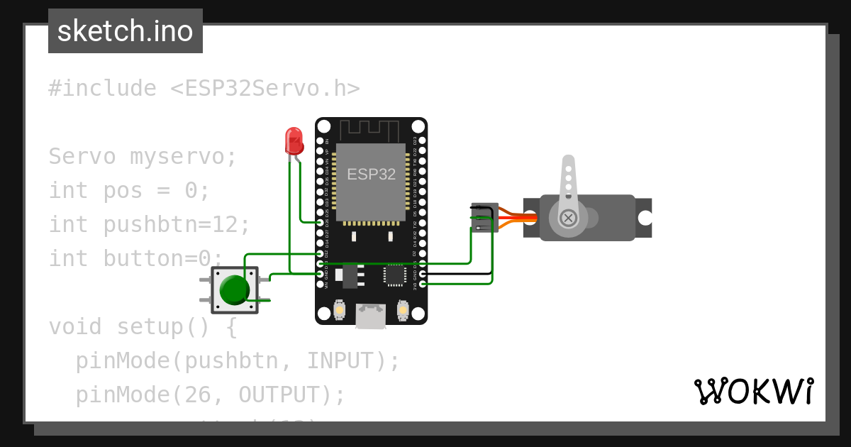 Servomotor Wokwi Esp32 Stm32 Arduino Simulator 6865