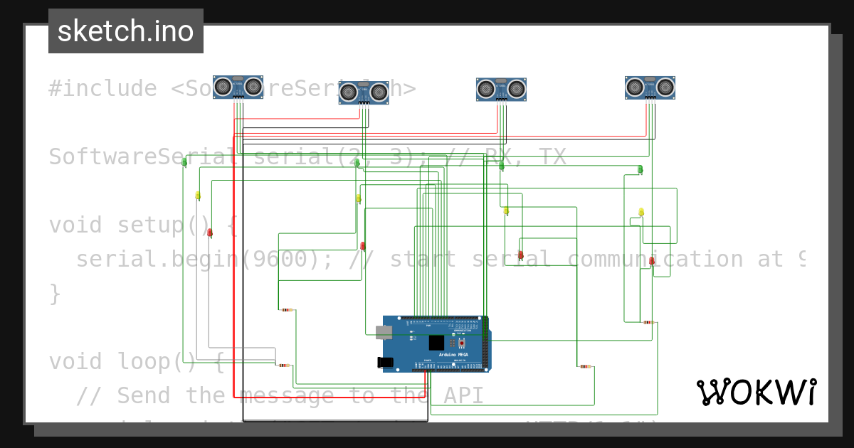 Trafic Managment Wokwi Esp32 Stm32 Arduino Simulator 1524
