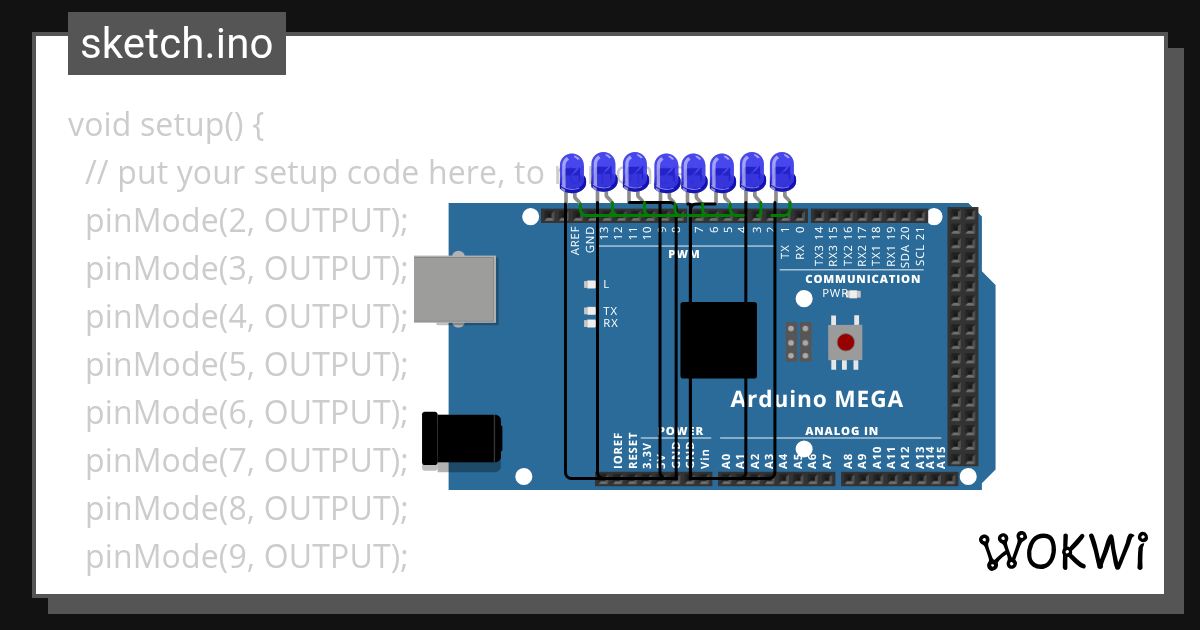 Decoration Lights Wokwi Esp32 Stm32 Arduino Simulator 