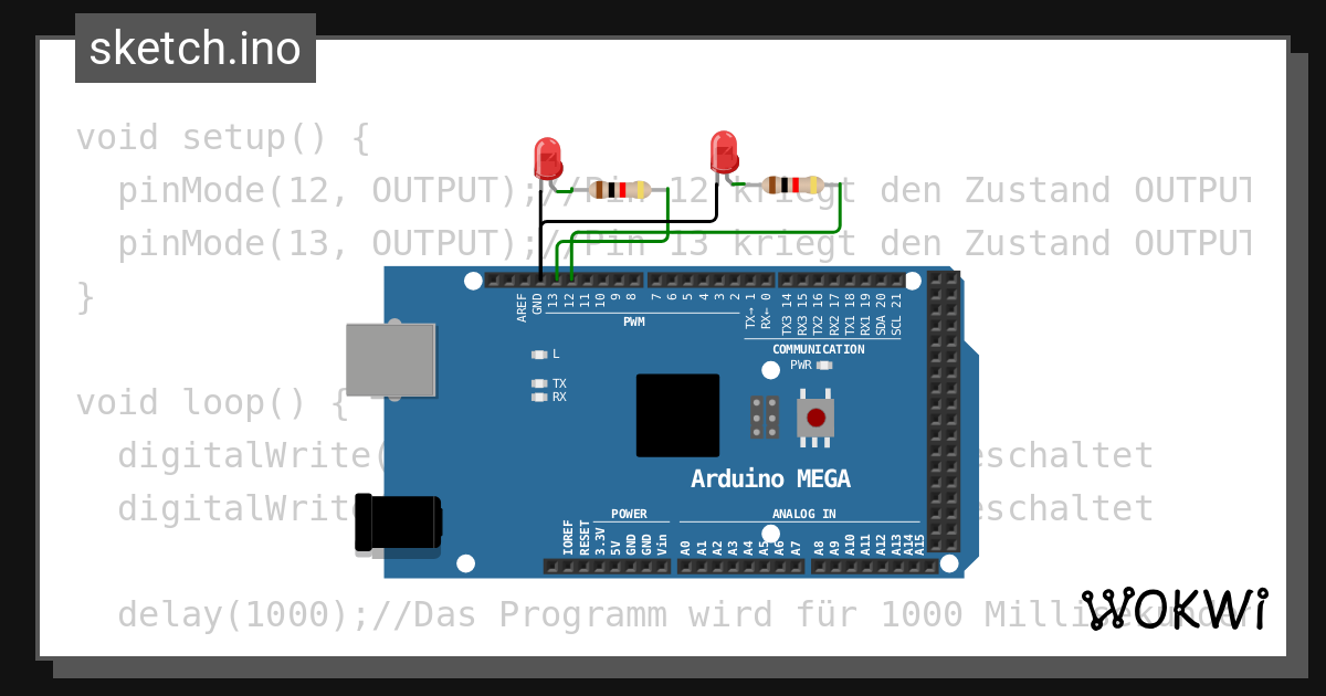 Ag Wechselblinkerbeispielcode Wokwi Esp32 Stm32 Arduino Simulator