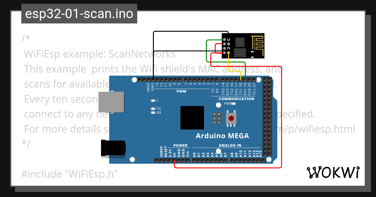 esp32-01-scan.ino copy - Wokwi ESP32, STM32, Arduino Simulator
