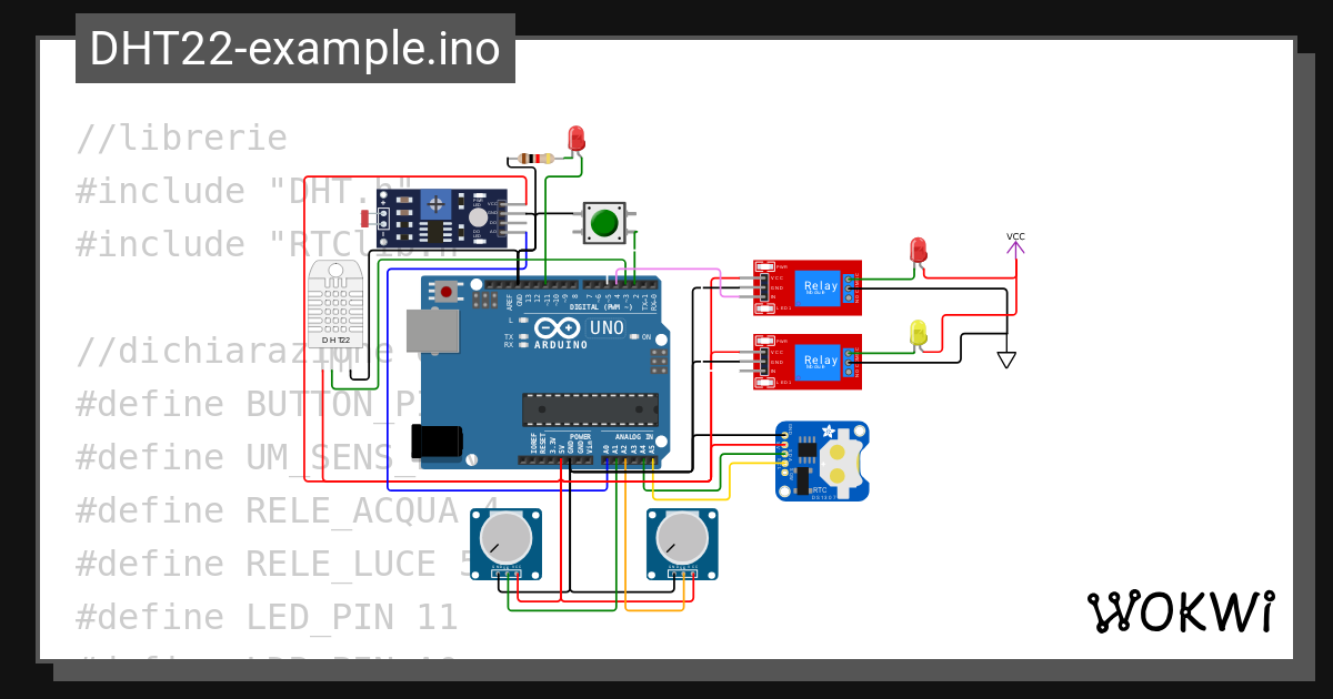 Test Luce Wokwi Esp32 Stm32 Arduino Simulator 5048