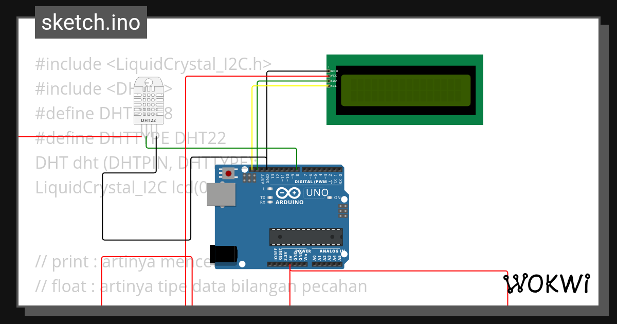 Pendeteksi Suhu AL - Wokwi ESP32, STM32, Arduino Simulator