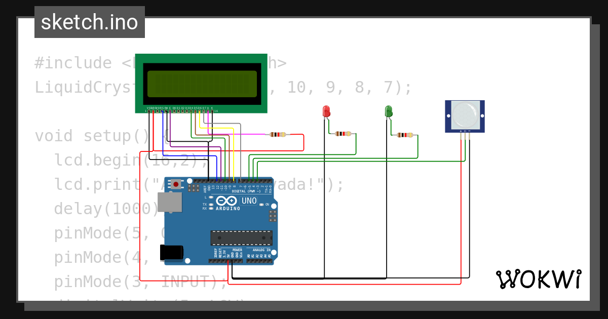 Alarma Wokwi Arduino And Esp32 Simulator