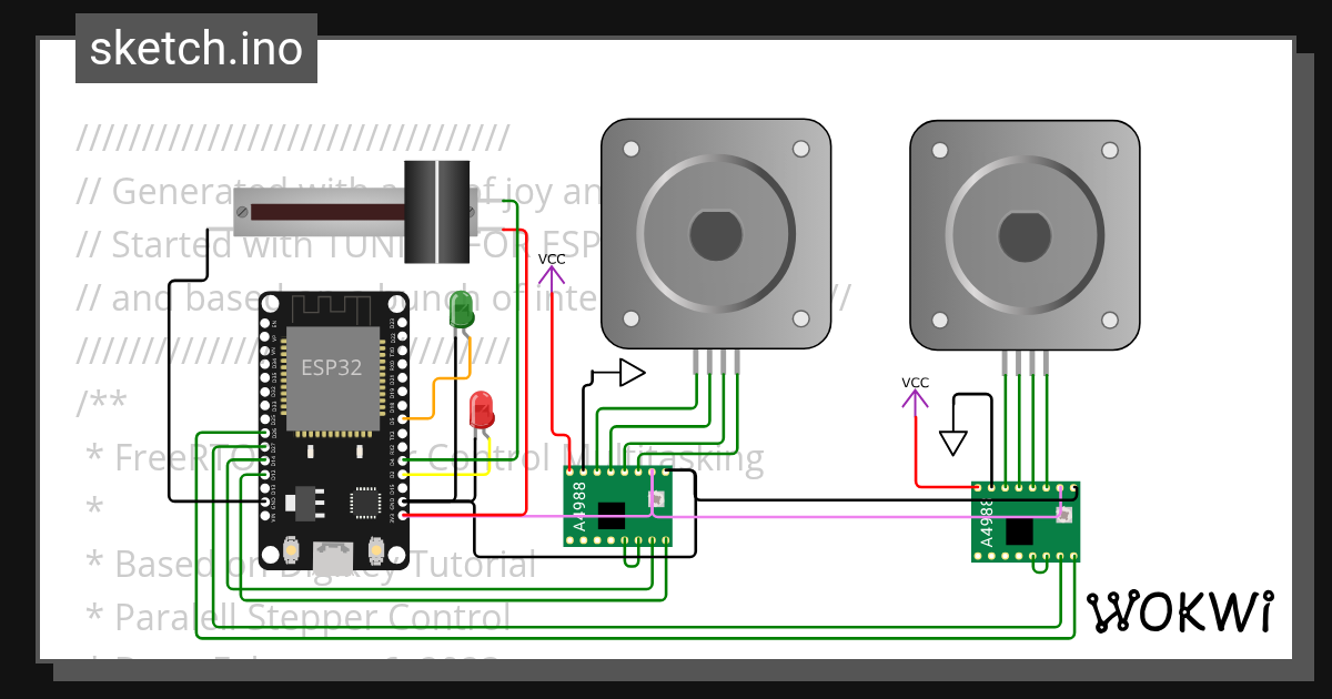Multitask - Digikey - 1 - Wokwi ESP32, STM32, Arduino Simulator