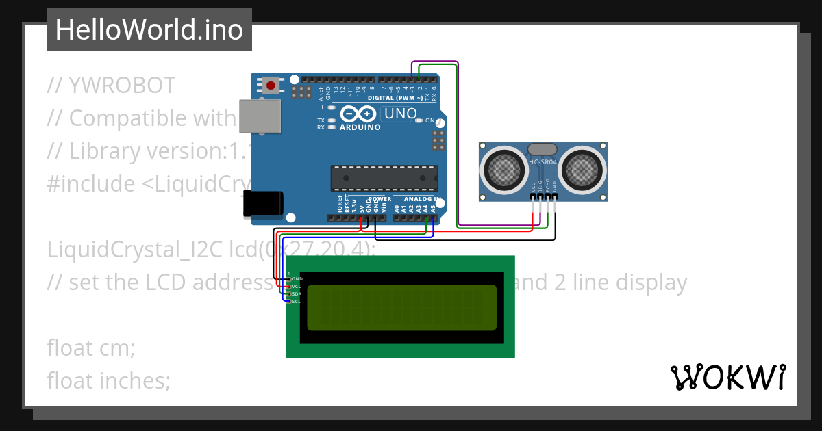 A Virtual Tape Measure copy - Wokwi ESP32, STM32, Arduino Simulator