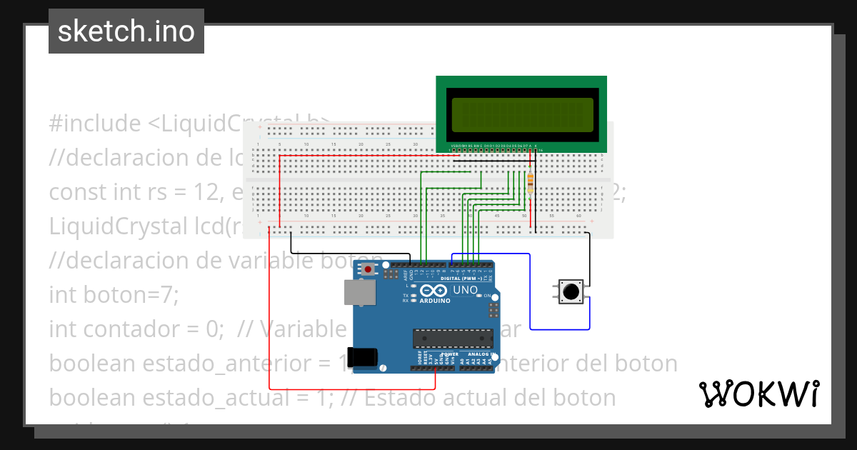 contador antirebote por funcion - Wokwi ESP32, STM32, Arduino Simulator